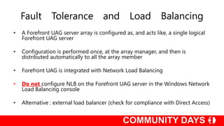 Forefront Unified Access Gateway 2010: An Introduction To Enterprise Features | PPT