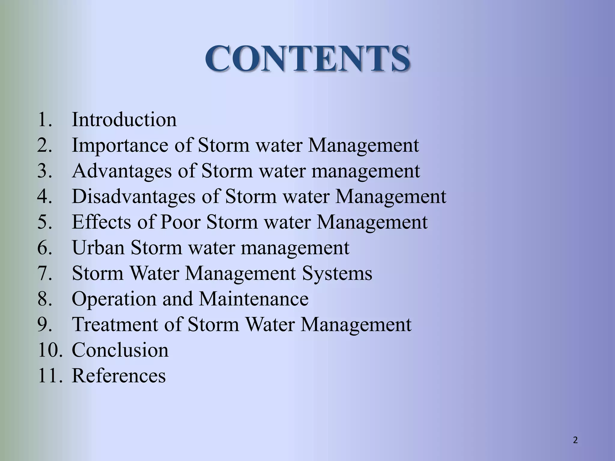 Srorm water management | PPT