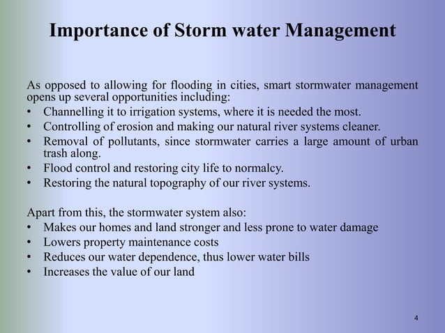 Srorm water management | PPT
