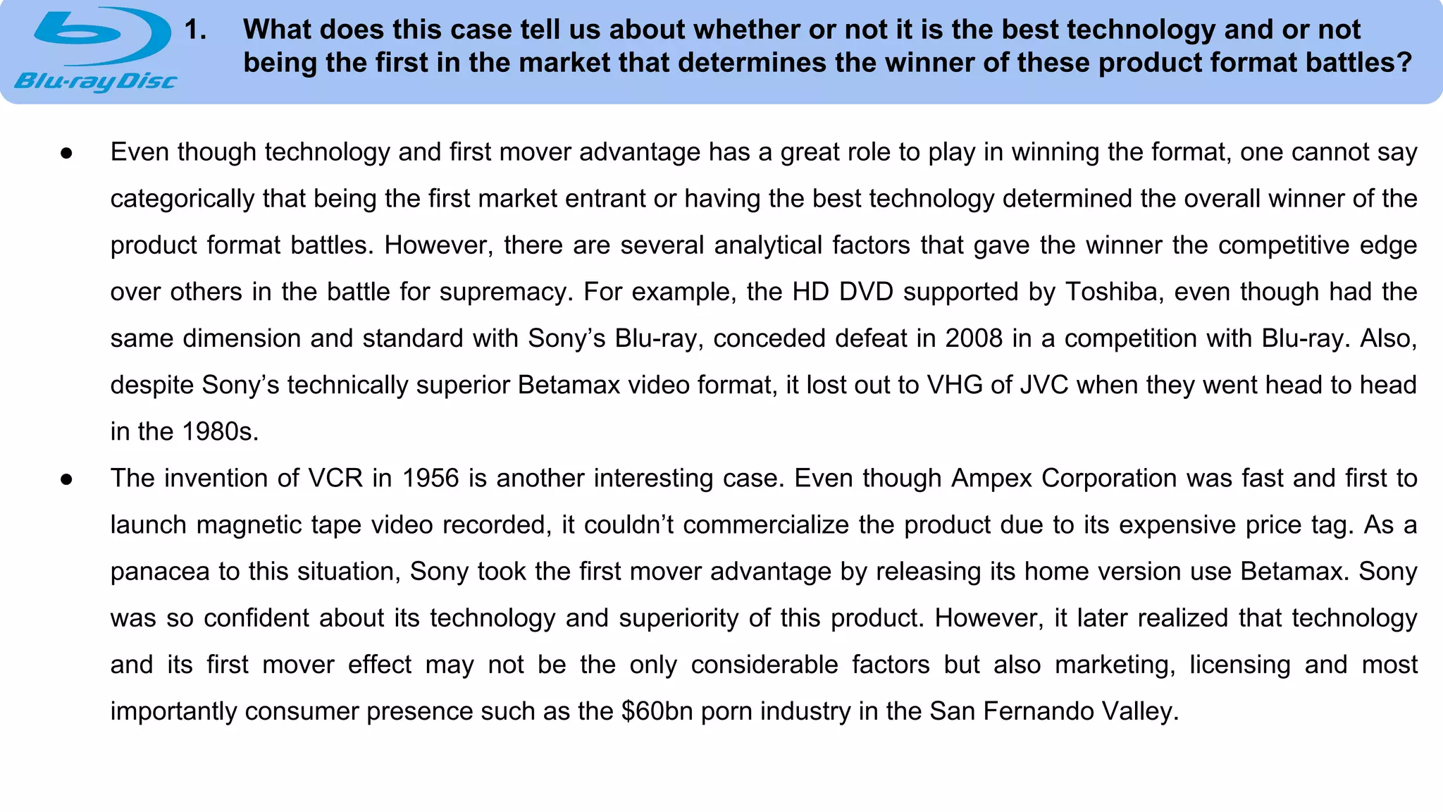 [Case Study] And The Winner is Sony's Blu-ray : The High Definition DVD ...