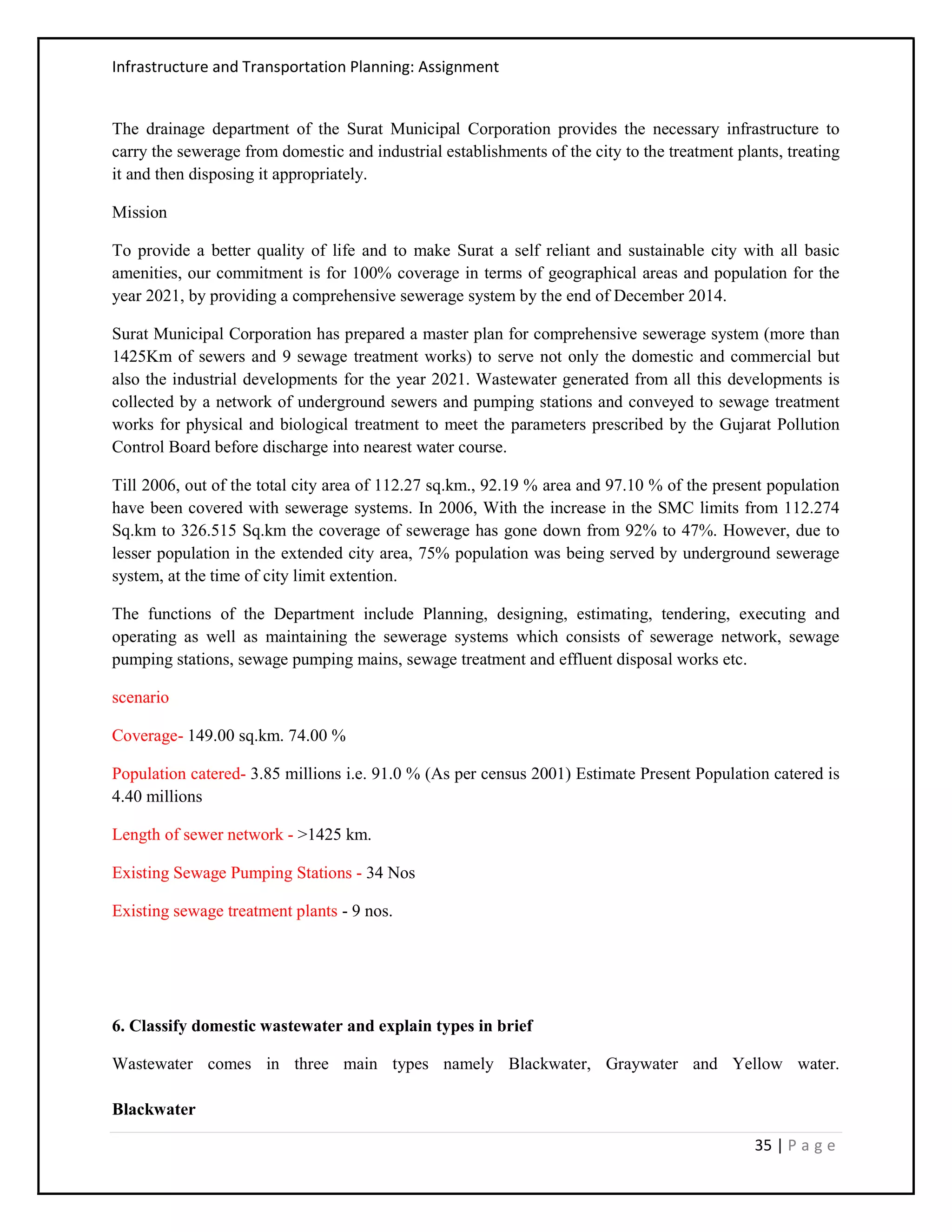 Infrastructure and Transportation Planning Study Notes | PDF