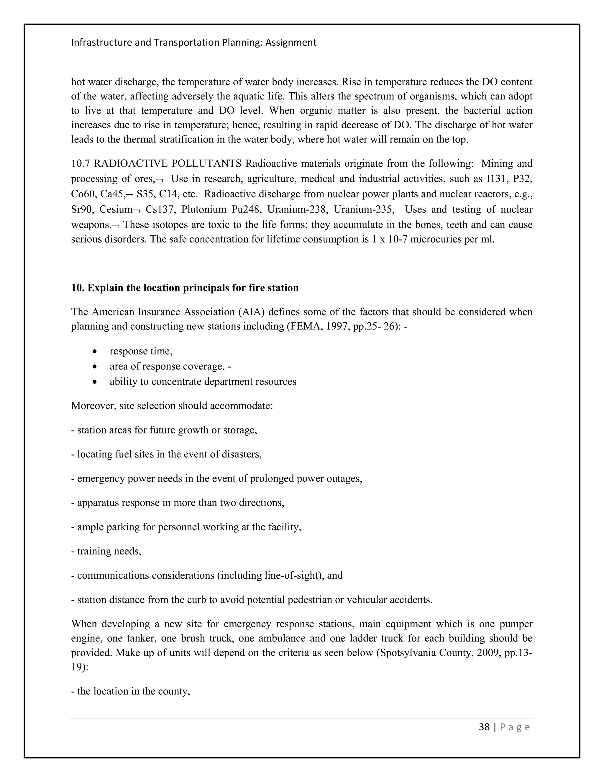 Infrastructure and Transportation Planning Study Notes | PDF