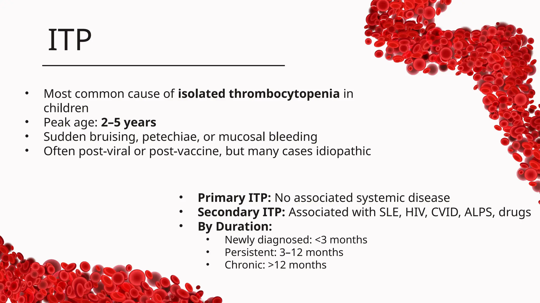 ITP Bleeding Case Powerpoint Presentation | PPTX