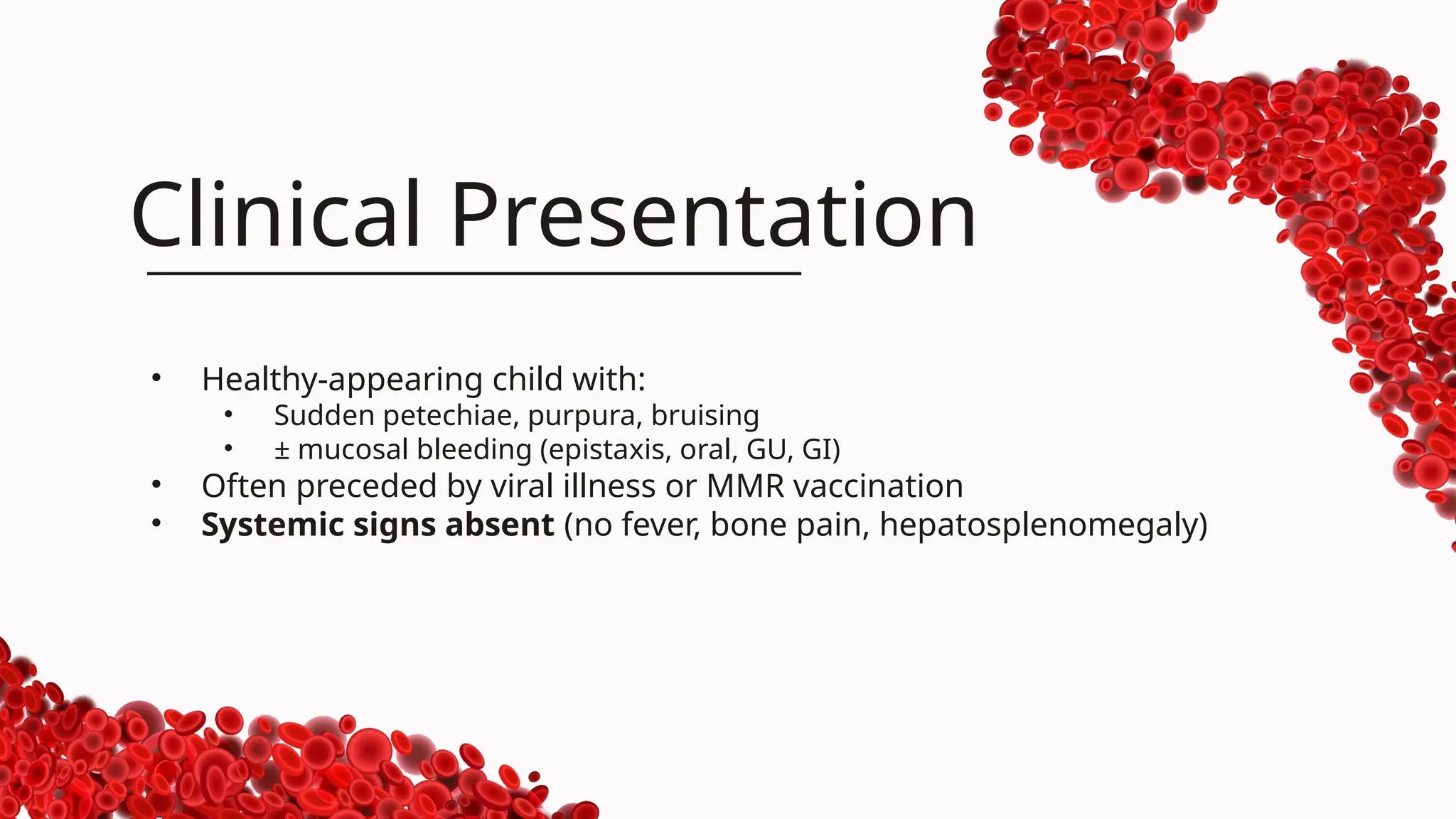 ITP Bleeding Case Powerpoint Presentation | PPTX