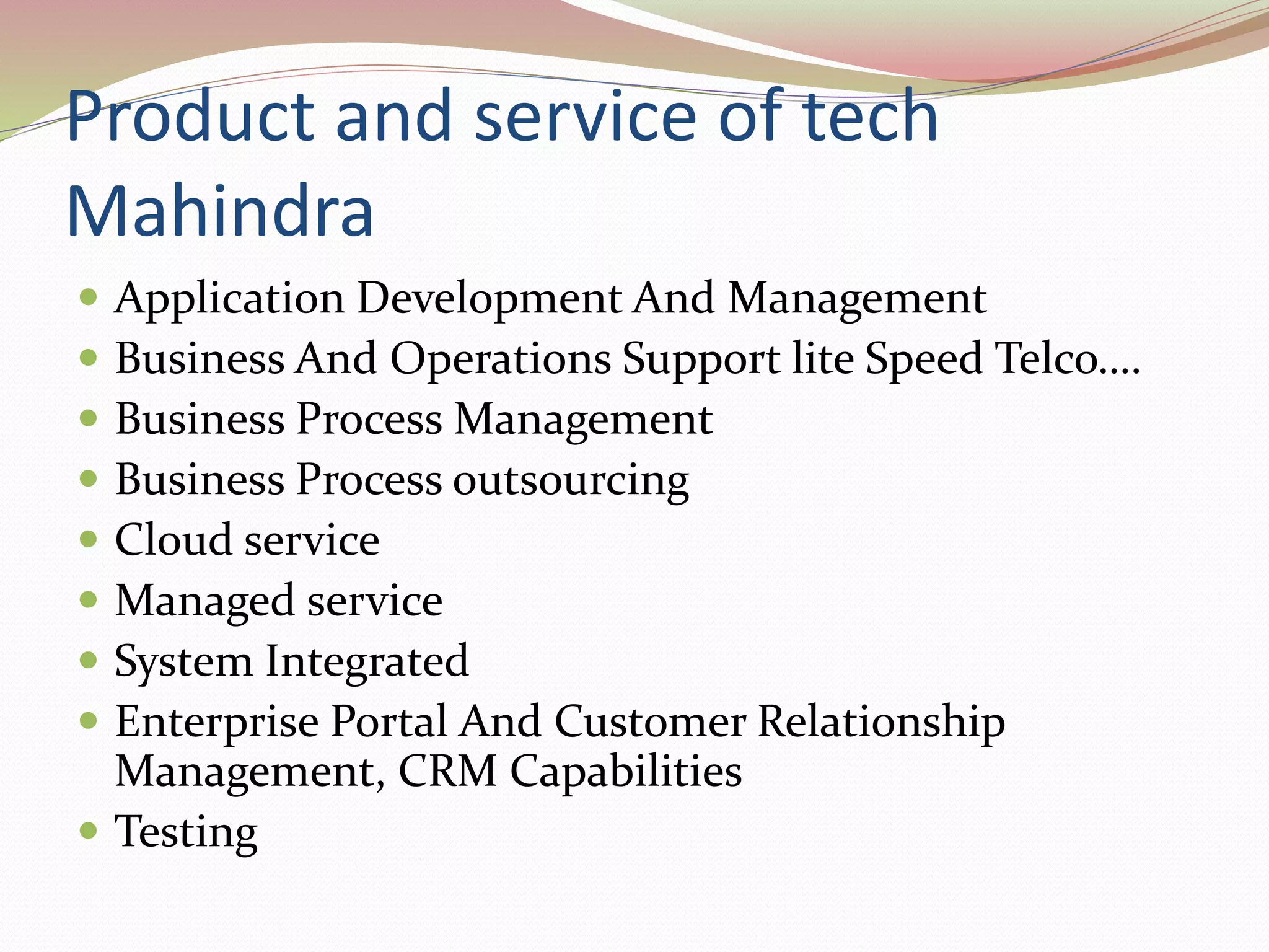 Tech Mahindra | PPTX