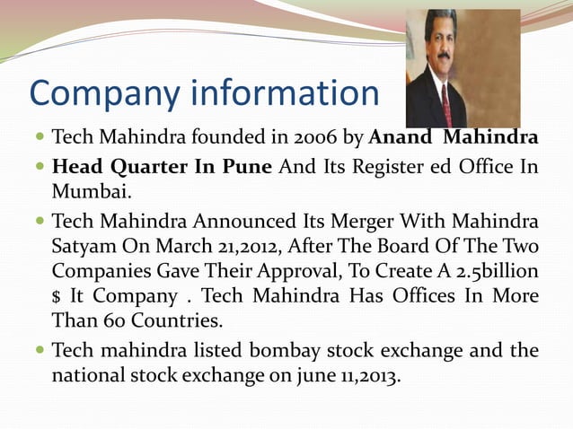 Tech Mahindra | PPT