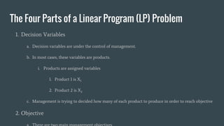 How to set up a Graphical Method Linear Programming Problem - Introduction | PPTX