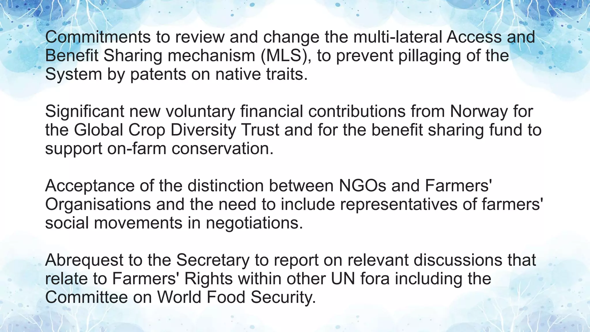 Itpgrfa presentation | PPTX