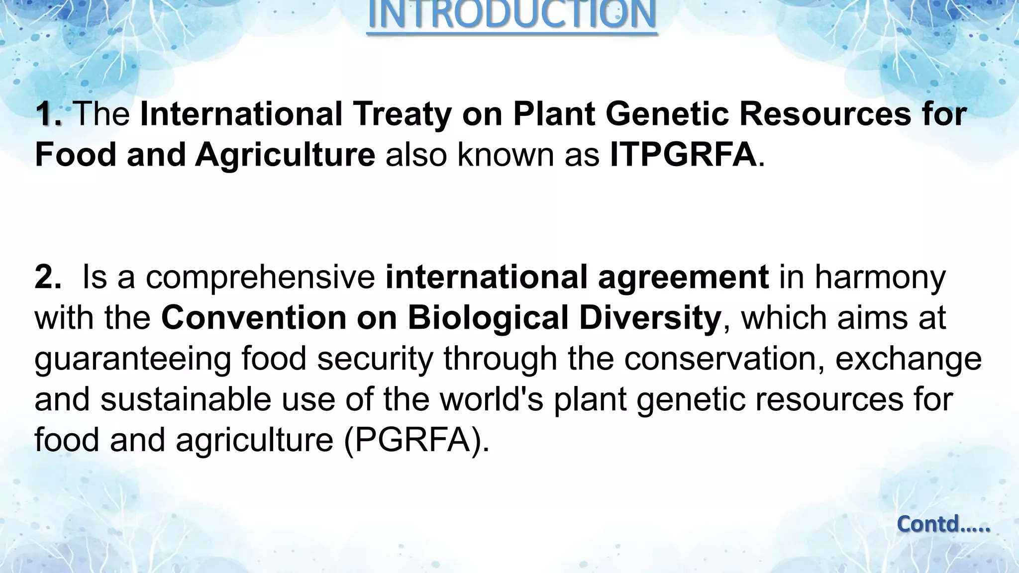 Itpgrfa presentation | PPTX