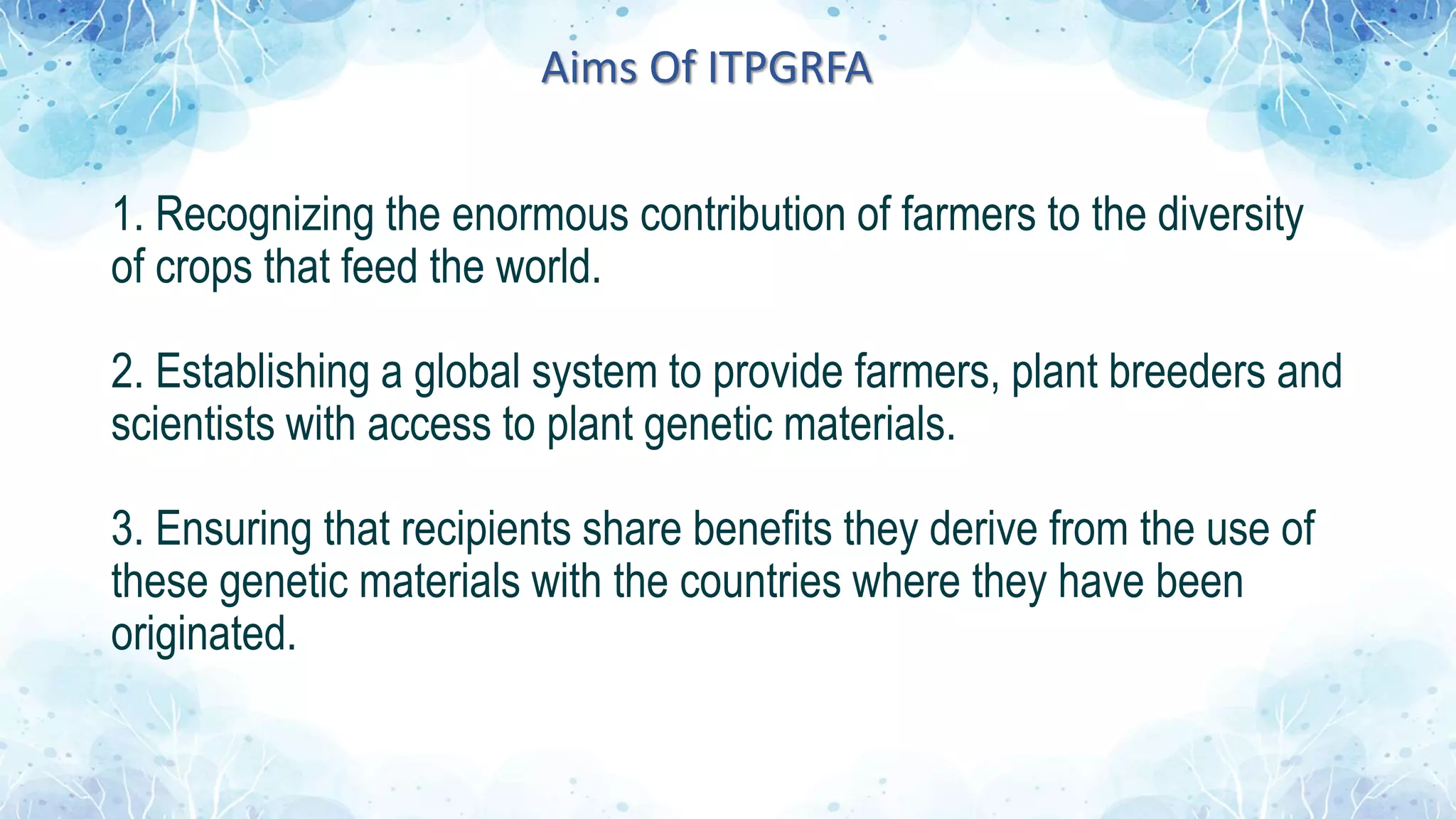 Itpgrfa presentation | PPTX