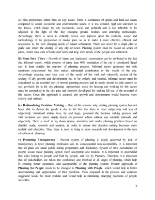 Redefining Planning Strategies for Promoting Sustainable Urban Sett | DOCX