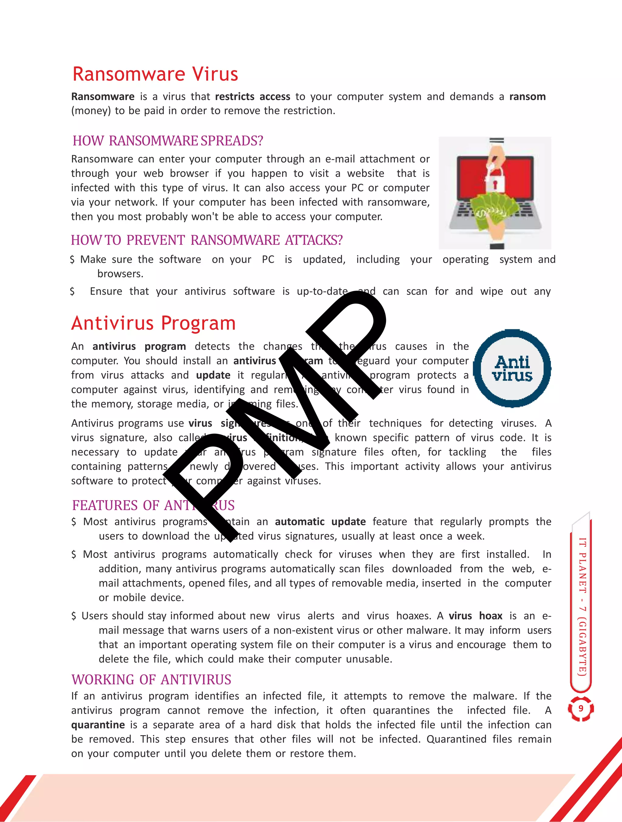It planet gigabyte gr 7 textbook | PPTX | Antivirus Software | Computer Software and Applications