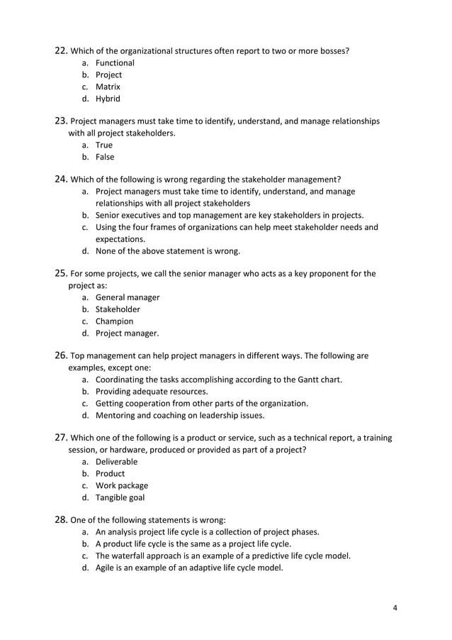 Itpm question bank | PDF