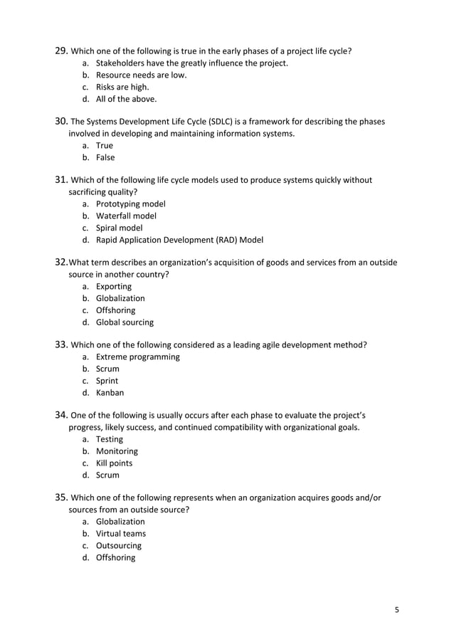 Itpm question bank | PDF