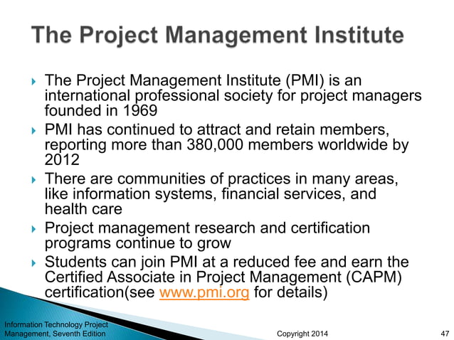 Information Technology Project Management - part 01 | PPTX | Computer Software and Applications ...