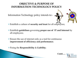 Information Technology Policy for Corporates - Need of the Hour | PPT