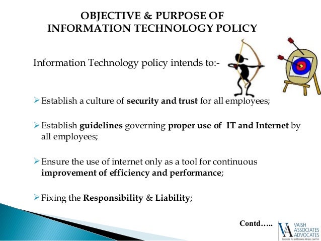 Information Technology Policy for Corporates - Need of the Hour