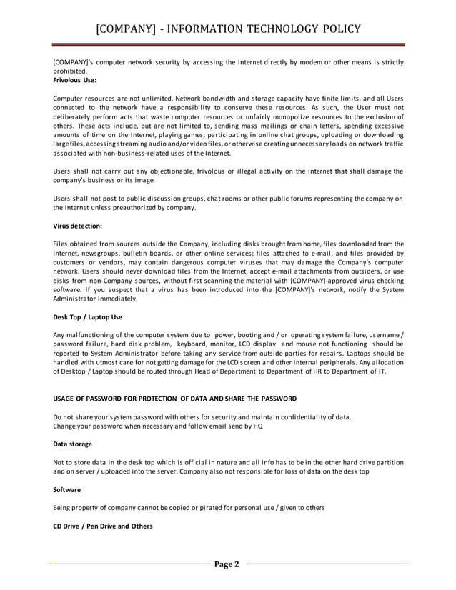 It policy (ver 1.0) | DOCX