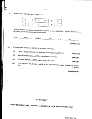CSEC Information Technology Past Papers | PDF