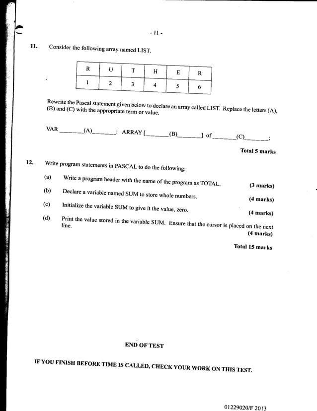 CSEC Information Technology Past Papers | PDF