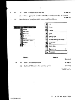 CSEC Information Technology Past Papers | PDF