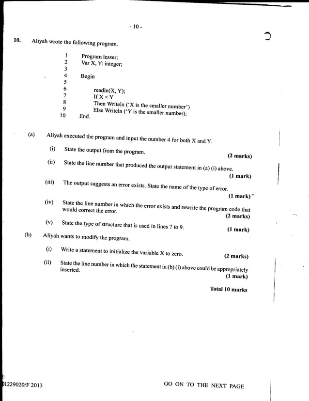 CSEC Information Technology Past Papers | PDF