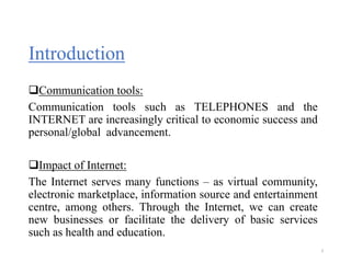 Communication Services (Indian Telecom Sector Data ) | PPTX
