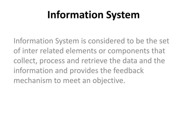 information system | PPT
