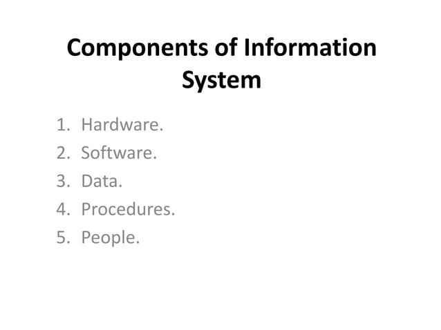 information system | PPT