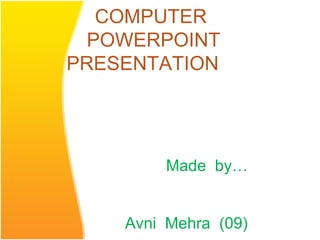 characterstics of computer | PPT