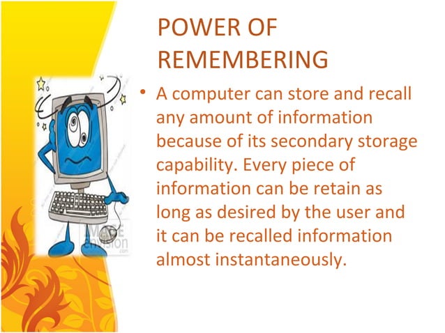 characterstics of computer | PPT