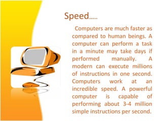 characterstics of computer | PPT