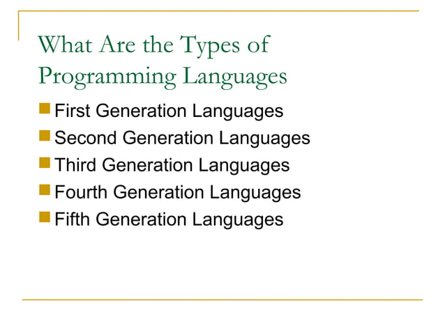 software development and programming languages | PPT