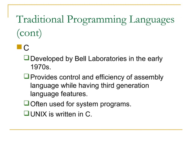 software development and programming languages | PPT