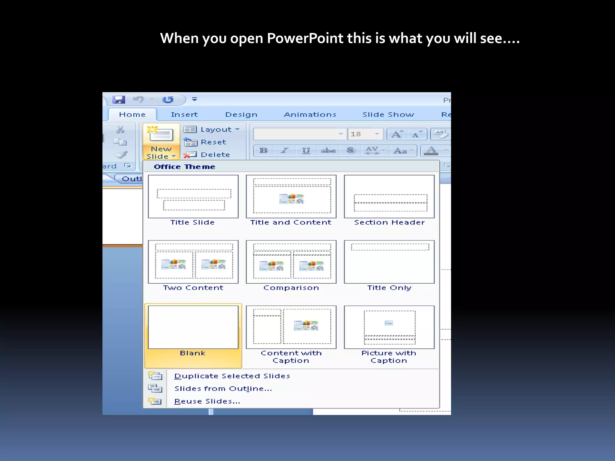 Microsoft Power Point 2007 (Basics) | PPTX