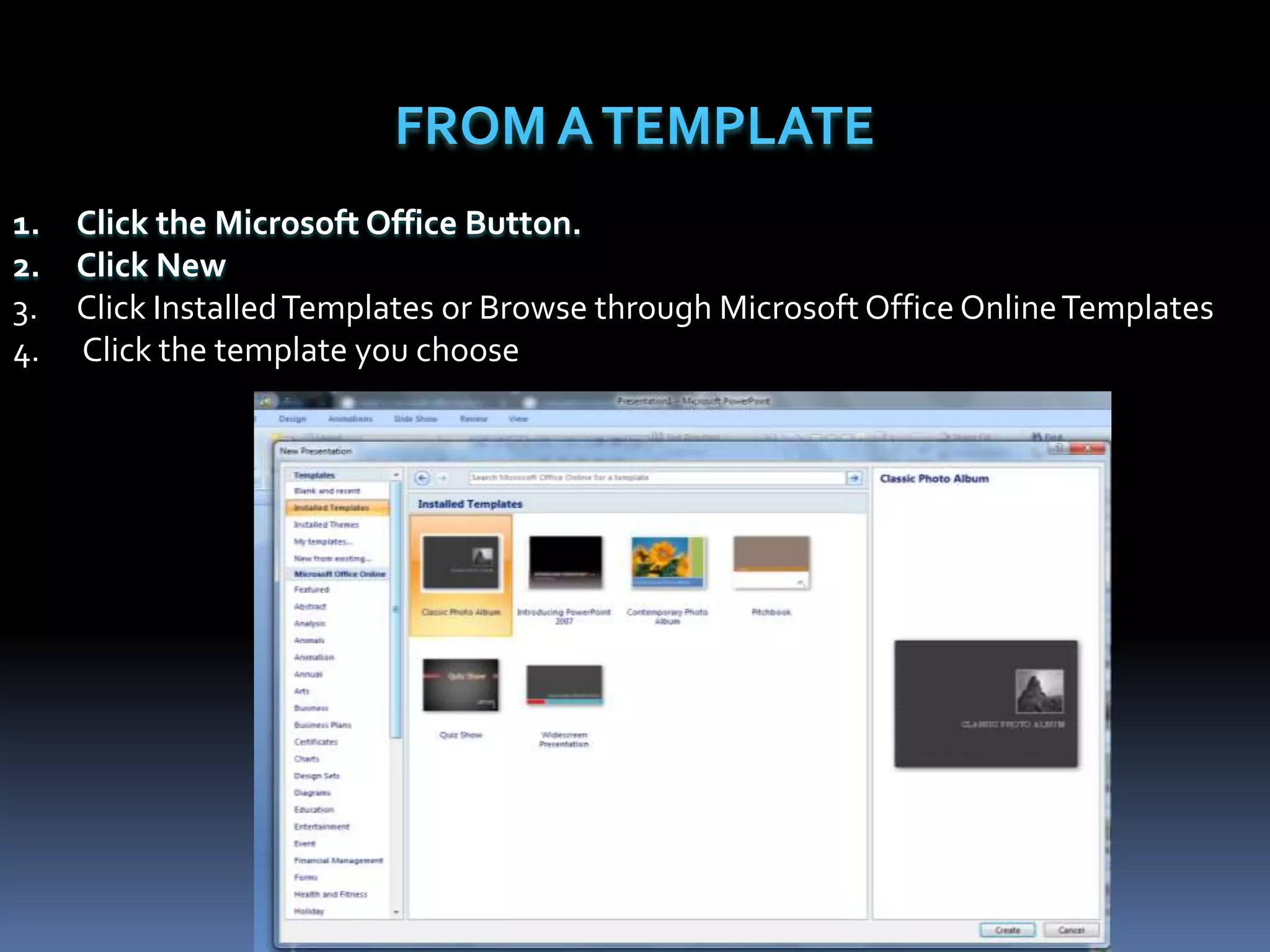 Microsoft Power Point 2007 (Basics) | PPTX