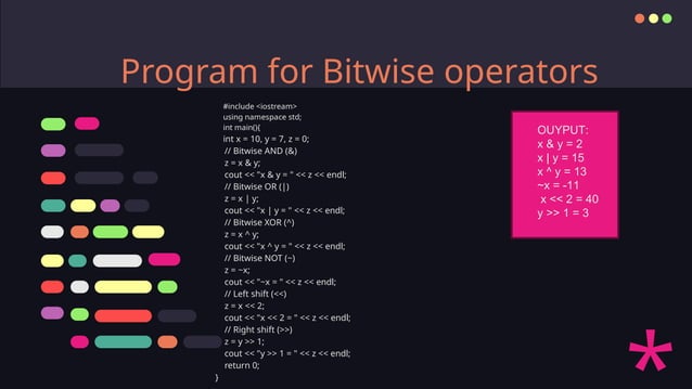 OPERATORS UNDER C++ POWER POINT PRESENTATION | PPT | Free Download