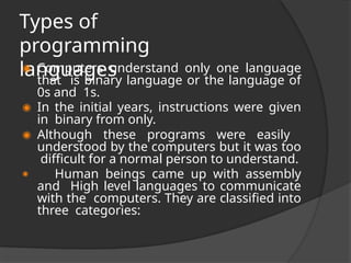 IT ppt (Computer Languages).ppt, computer languages | PPT