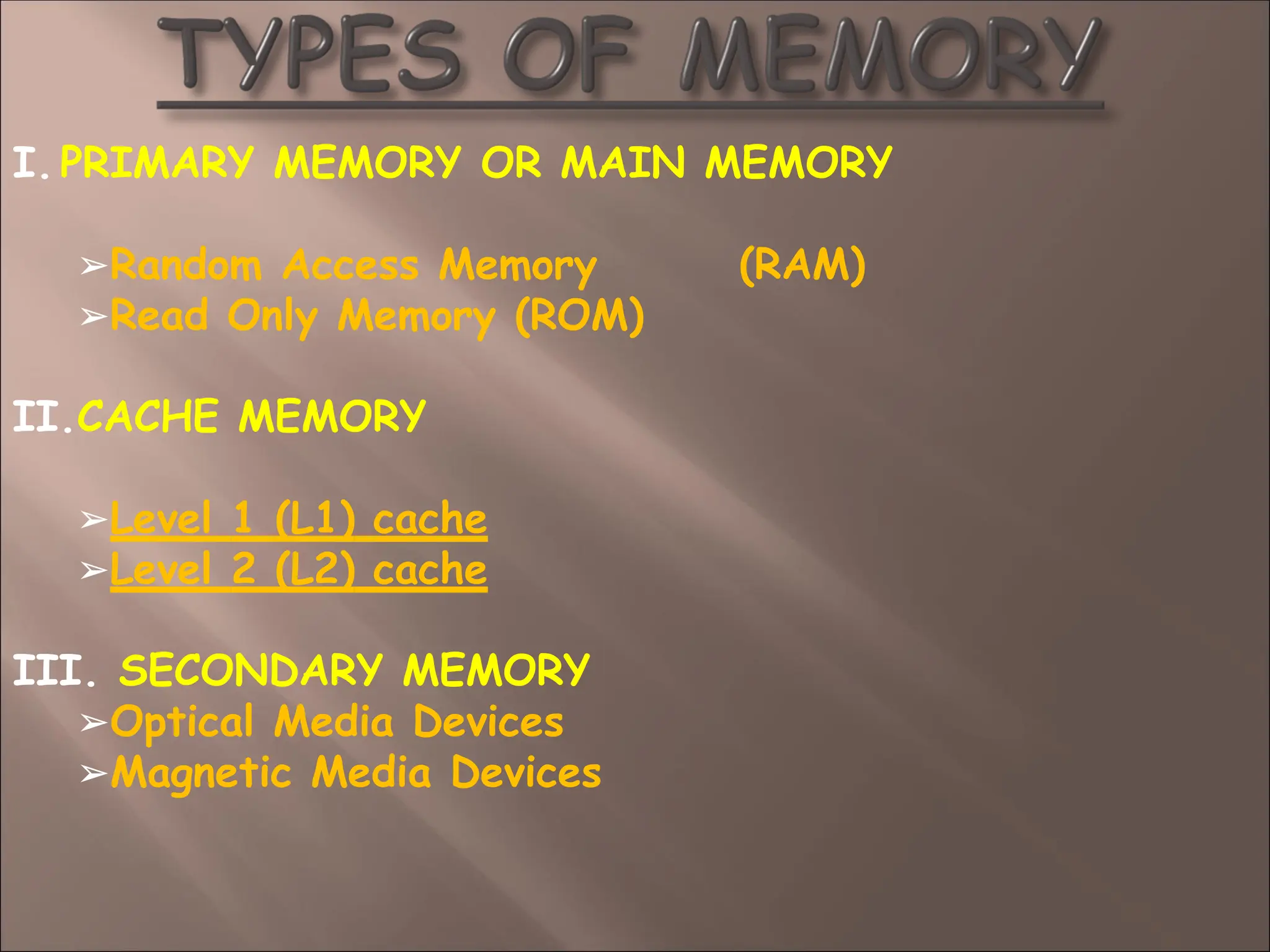 IT ppt (computer memory and its types in detail) | PPTX