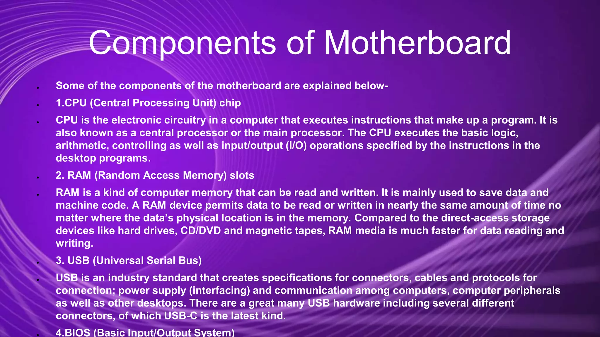 Computer Motherboard | PPTX