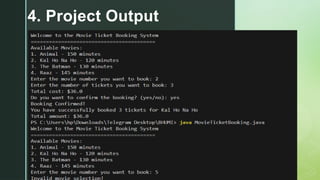 Movie Ticket Booking System Industrial Training | PPTX