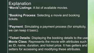 Movie Ticket Booking System Industrial Training | PPTX
