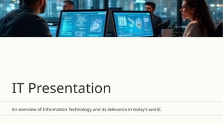 Information Communication technology industry | PPTX