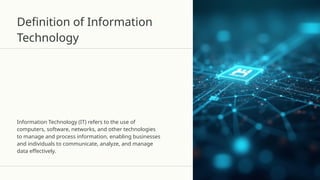 Information Communication technology industry | PPTX