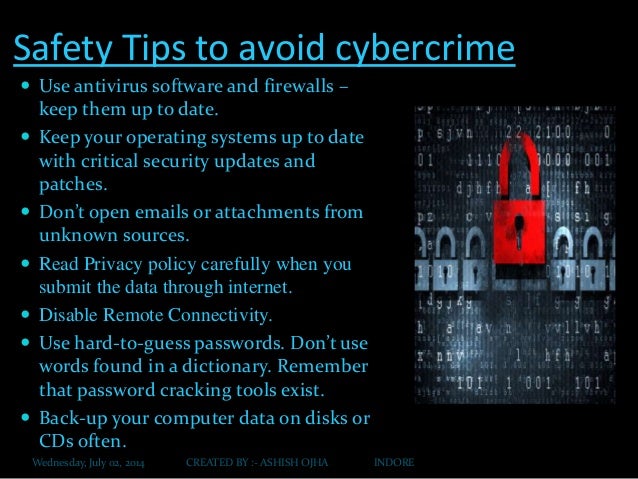 It presentation cyber crime