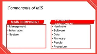 MANAGEMENT INFORMATION SYSTEM | PPT