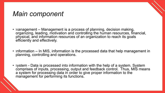 MANAGEMENT INFORMATION SYSTEM | PPT