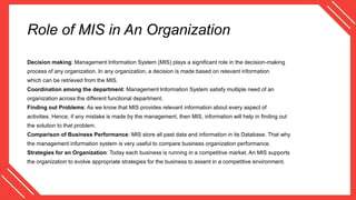 MANAGEMENT INFORMATION SYSTEM | PPT