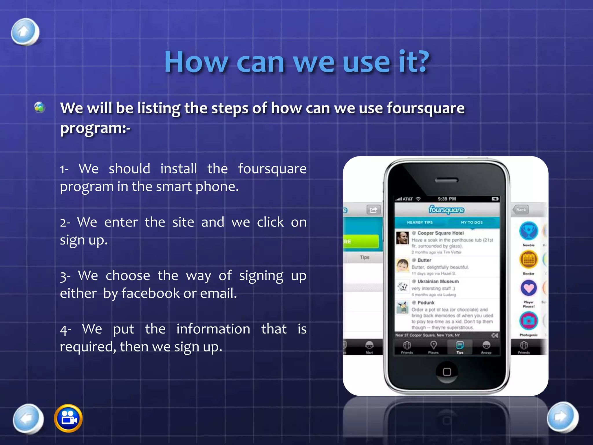 foursquare presentation | PPTX