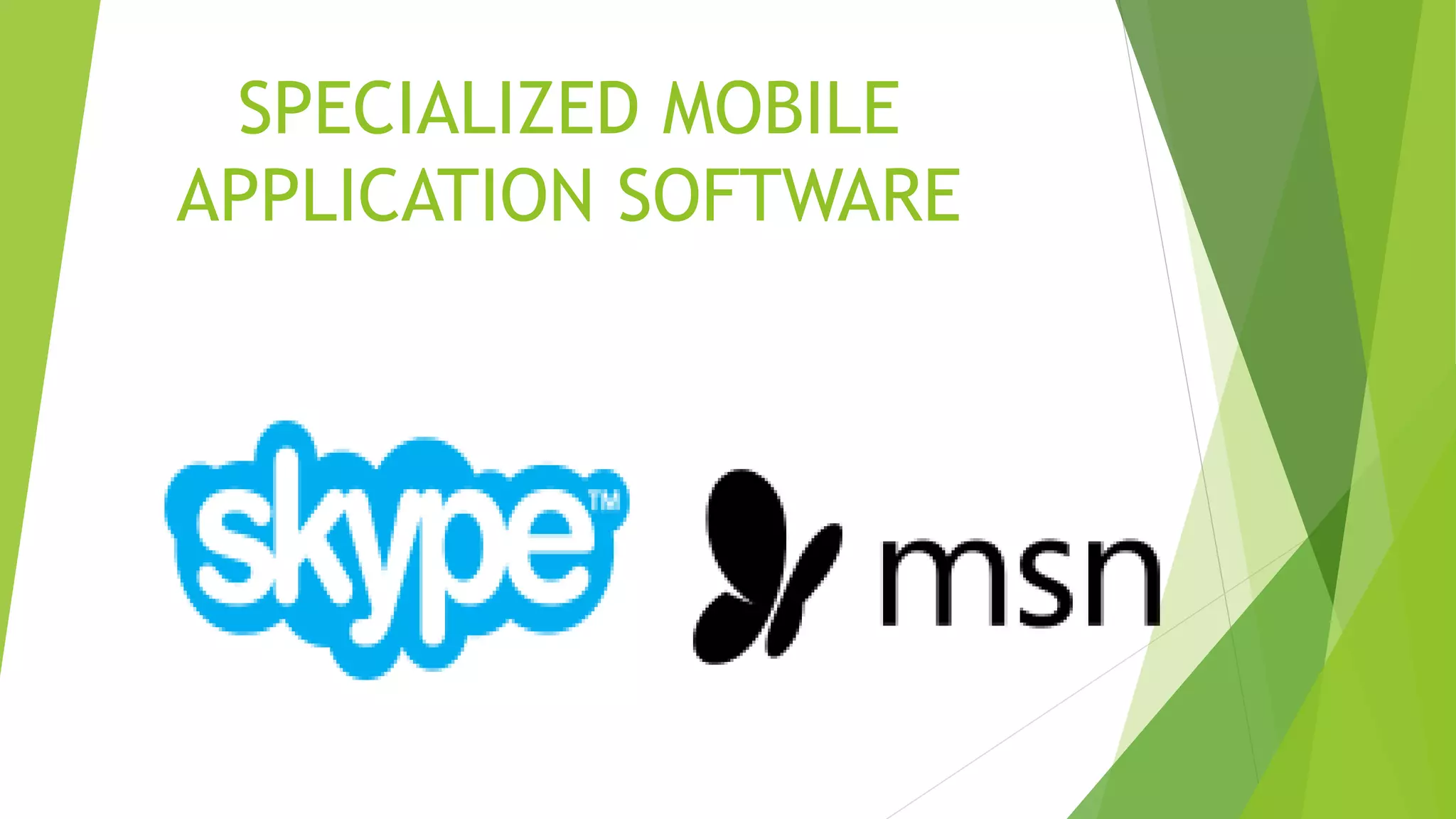 It presentation specialised application software | PPTX